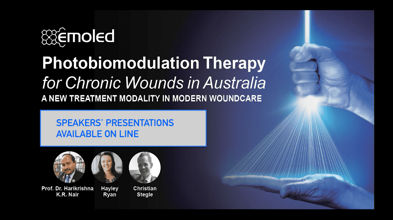 Webinar | Photobiomodulation Therapy for Chronic Wounds - Emoled